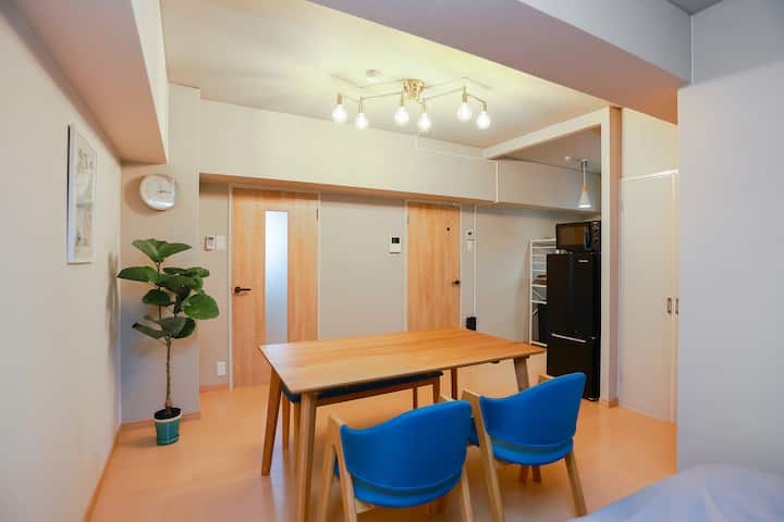 【New Open】小倉エリア｜ナチュラルブルーの心地よい空間｜観光拠点に最適！最大4名宿泊可能！ - Kitakyushu