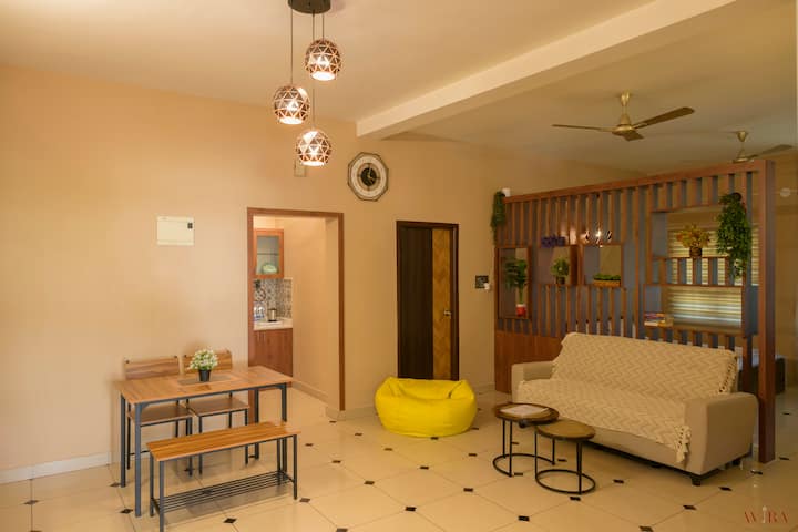 Avira - A Cozy 1.5 Bedroom Flat • 5 Mins To Beach - Mangaluru