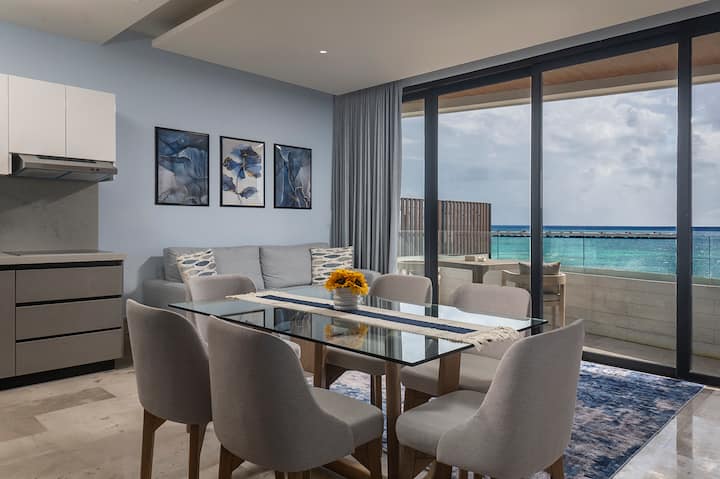 Refuge By The Sea Apartment Beachfront - Puerto Morelos