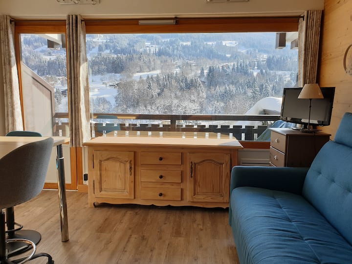 Studio Avec Très Belle Vue à 5 Minutes De Megève - Megève