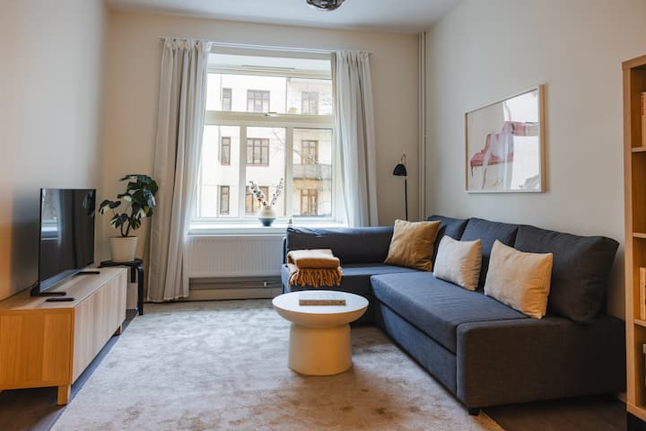 Design Apartment In Central Gothenburg | King Bed - Göteborg