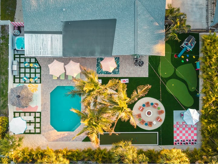 Pool•spa•golf•game Room•fire Pit•tiki•3 Kings - Anna Maria Island, FL