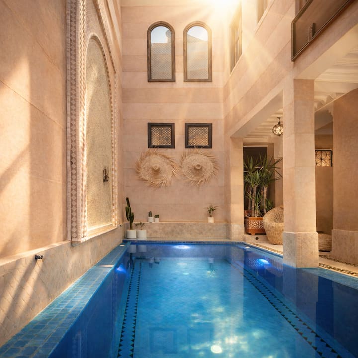 Riad Privé |5ch|5sb|piscine|pdj Inclus - Marruecos