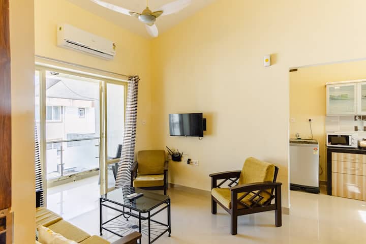 *Little Haven - 1bhk Cozy Apt 4 Min To Beach* - Goa