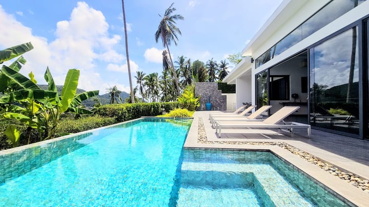 Pearl Villa - Vue Tropicale - 4 Chambres - Koh Samui