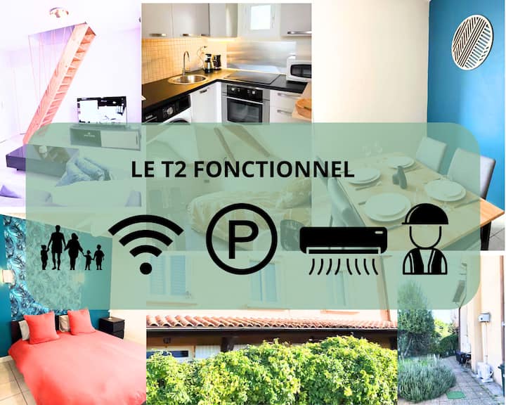 T2 Fonctionnel 5 Pers, Jardin, Parking, Accès A12 - Anjou