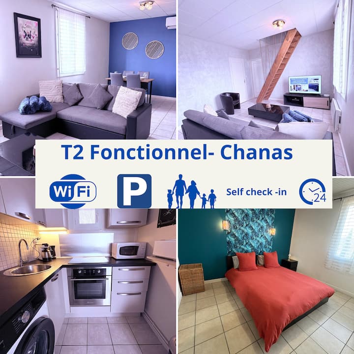 T2 Fonctionnel 5 Pers, Jardin, Parking, Accès A12 - Anjou