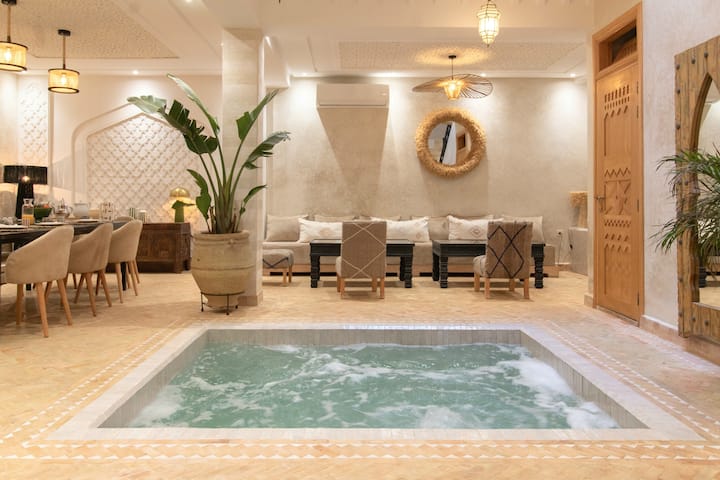Riad Ryma - Bassin Intérieur & Jacuzzi Sur Rooftop - Marrakesh