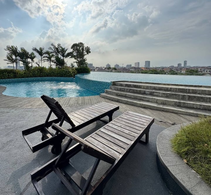 Cozy Studio Apartment Near Its & Unair, Pakuwon Ct - Surabaya