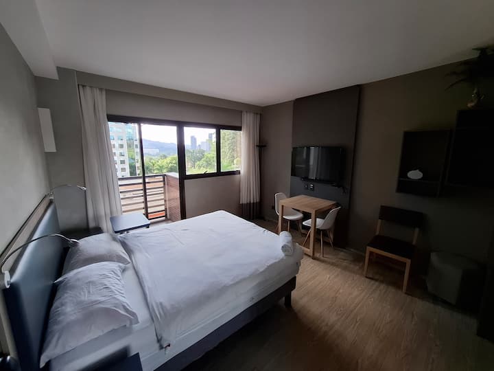 Alpha Flat/loft Apto Completo E Aconchegante C Ar - Barueri