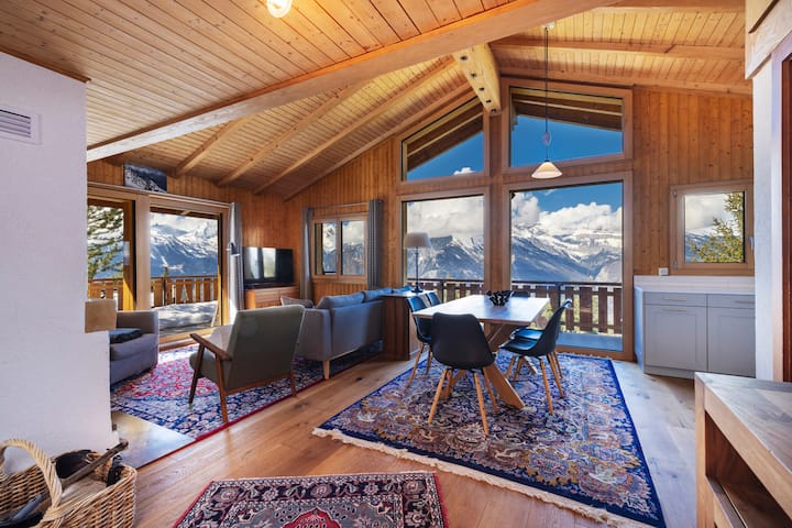 Chalet Med Udsigt Og Gratis Skibus Fra Døren - Nendaz