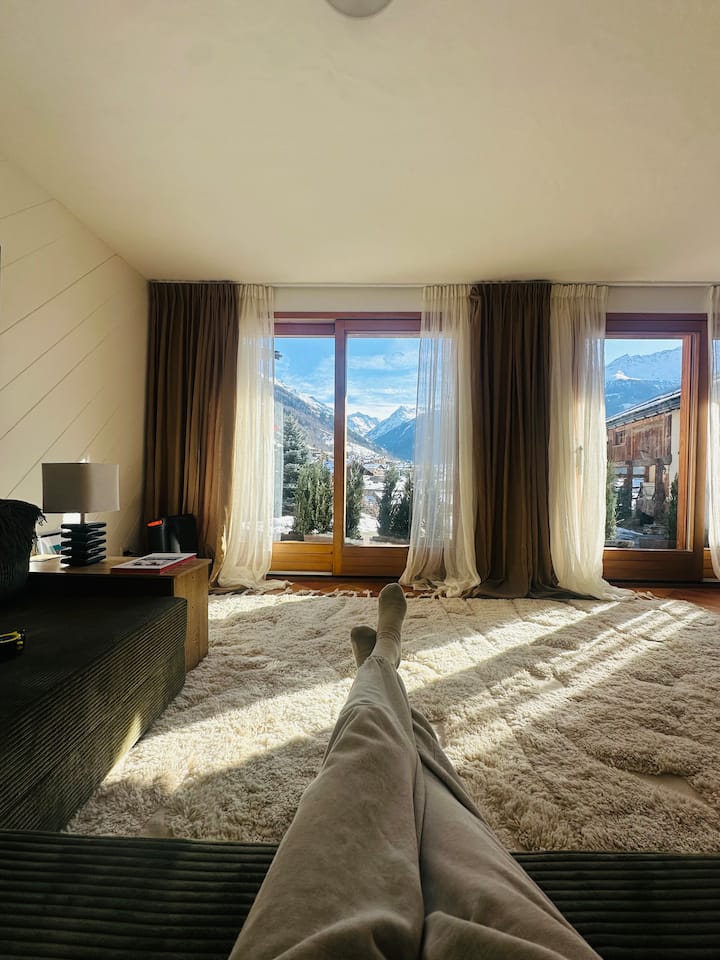 Sunny Open View Apartment (7 Min Walk To Gondola) - Champex-lac