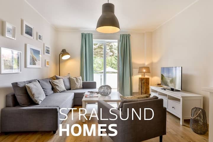 Am Frankenteich - Ferienwohnung 3-raum Mit Balkon - Stralsund