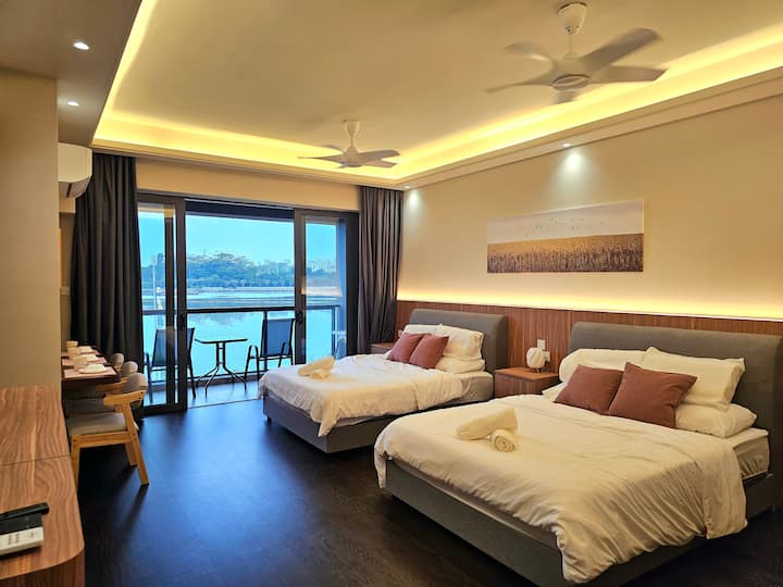 【Stunning Seaview Studio】r&f Seine Region 2 Beds - Woodlands