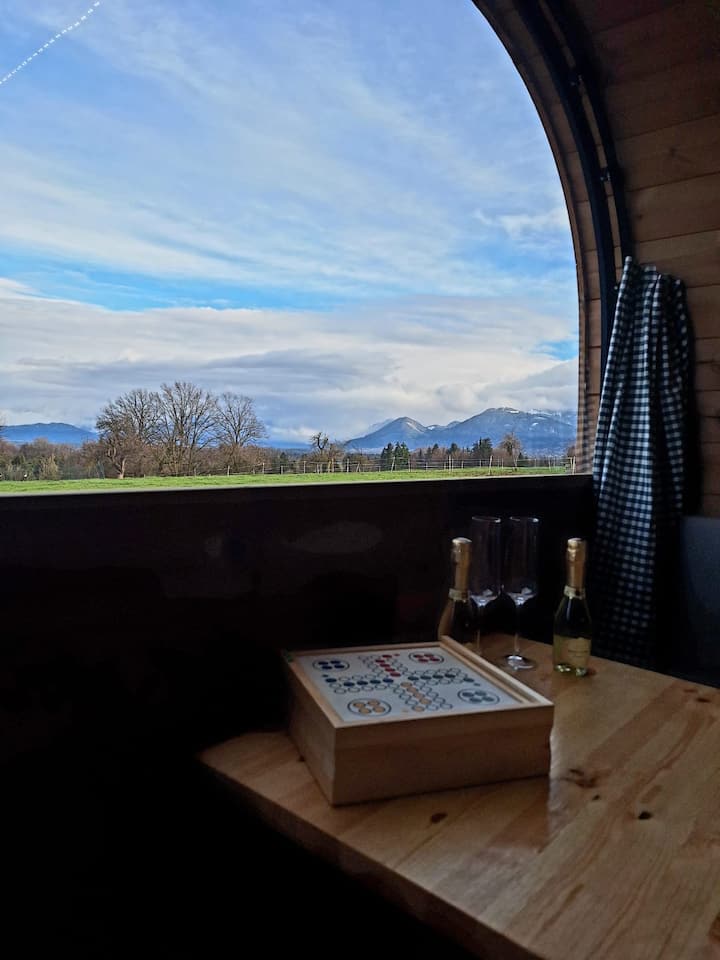 Holzfass Entspannung Pur Mit Schönstem Bergblick 3 - Bad Aibling