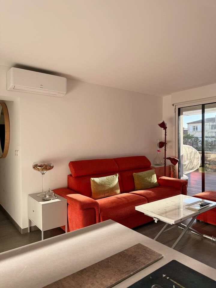 Appart Cosy Grande Terrasse Clim Parking 4/6 Pers - Carnon