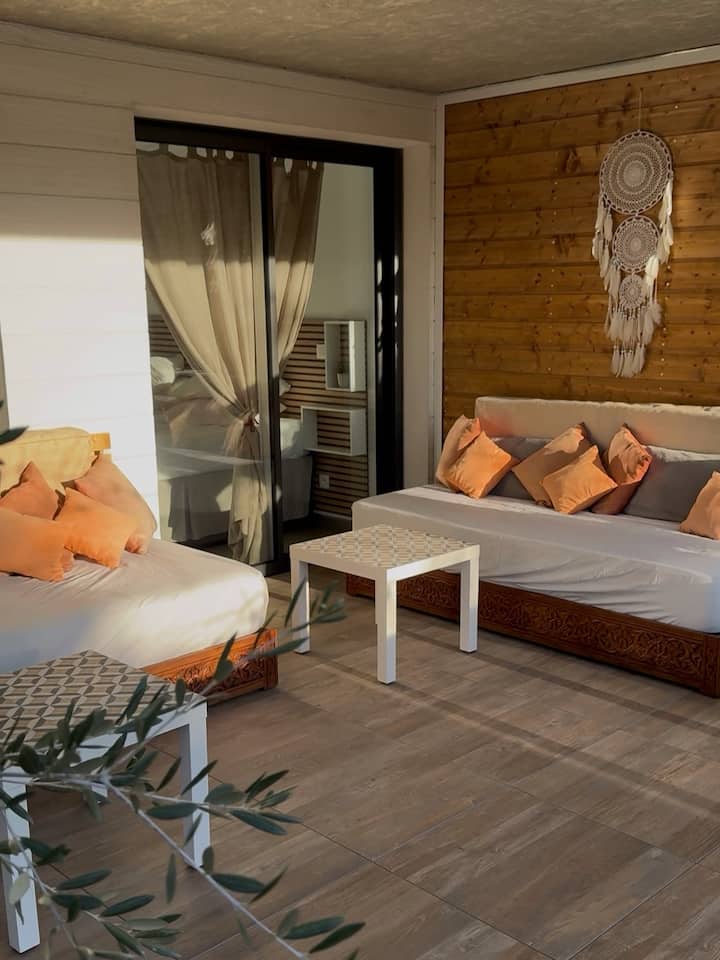 Appart Cosy Grande Terrasse Clim Parking 4/6 Pers - Lattes