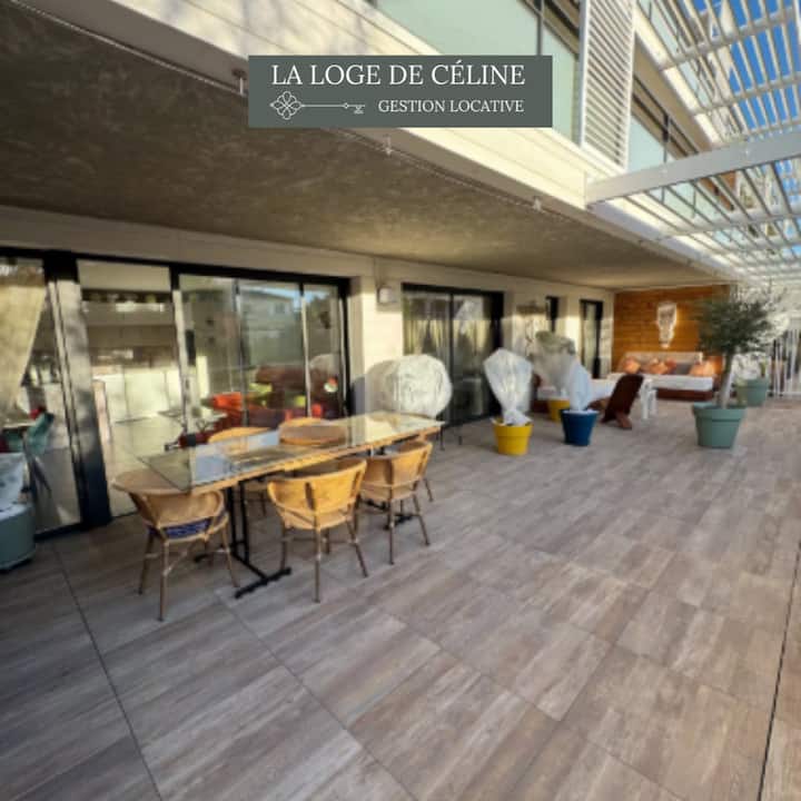 Appart Cosy Grande Terrasse Clim Parking 4/6 Pers - Lattes