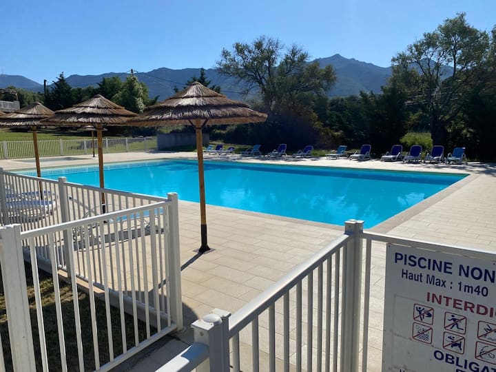 Appartement T3 - Rez-de-jardin - Avec Piscine - Saint-Florent