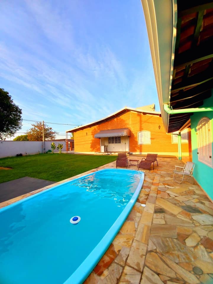 Chácara Com Piscina - Lazer Completo Perto De Tudo - Jaguariúna