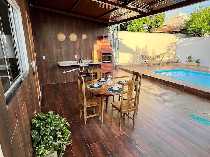 Recanto Do Sossego - Casa Com Piscina P 10 Pessoas - Goiânia