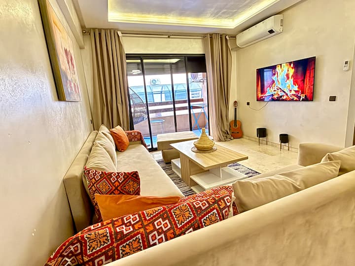 Studio Central / Piscine / Gueliz Magnifique Balcon - Marrakech