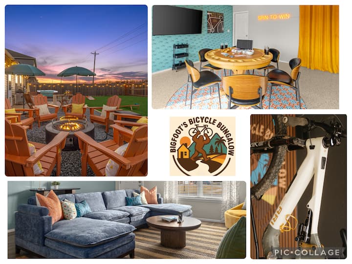 Bigfoots Bicycle Bungalow-hot Tub, Game Room, Bbq - Bentonville, AR
