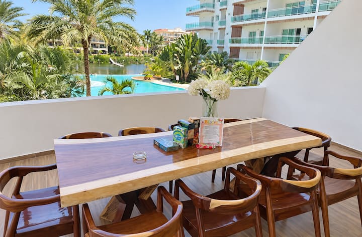 Beautiful Apartment With A Giant Terrace Overlooking The Pool - Mazatlán