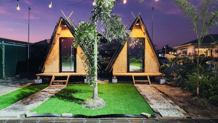 Cabin In Front Of Mt. Arayat View With Breakfast - Concepcion