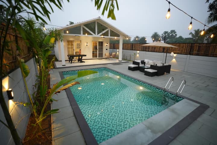 Aura Villa – 2bhk |Tropical Stay With Private Pool - Daman