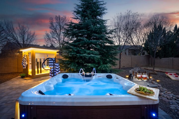 Desert Opal Retreat | Glass Sauna •Theater •Arcade - Prescott Valley, AZ