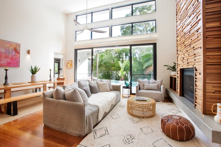 Modern Luxe Villa With Pool And Firepit *Pacifique - Byron Bay
