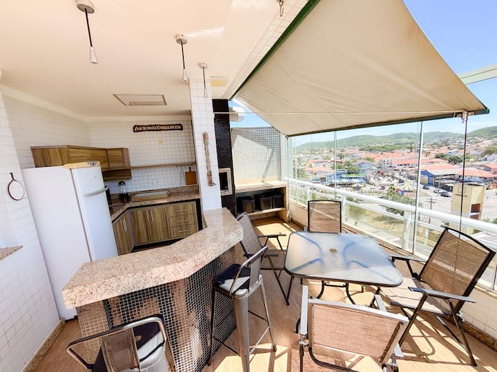 Maison 404 - Cobertura Completa C/ Churras E 3 Qts - Cabo Frio