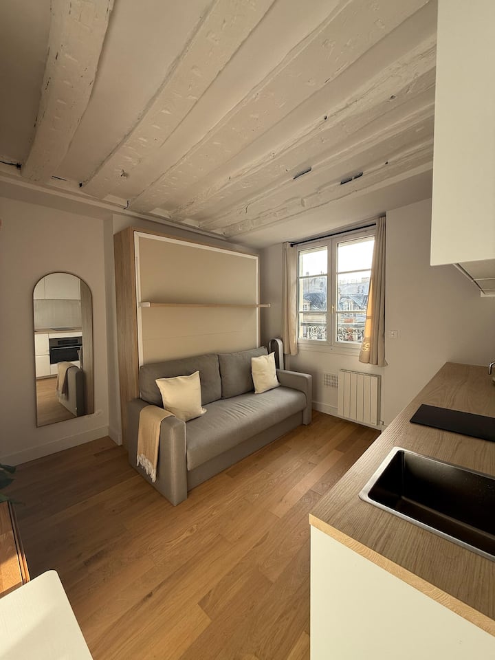 Studio Moderne Et Cosy Au Cœur Du Marais - 巴黎