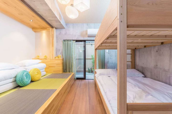 【和颜悦舍】大阪天下茶屋/日式一户建/2-6人/地铁站步行8分/機場直達 - Osaka