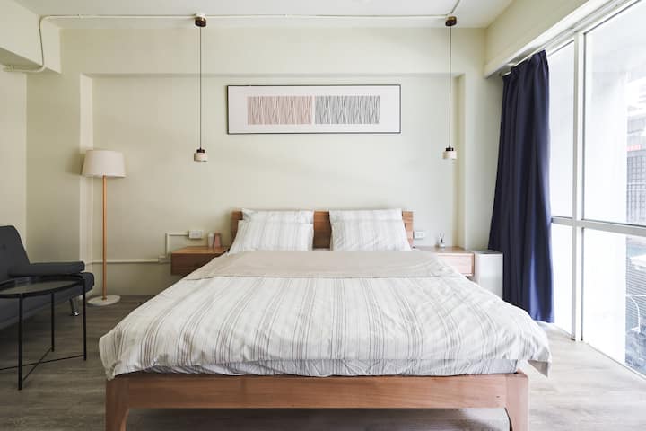 新竹城隍廟步行30秒・全新裝潢設計宅|市中心・交通便利 可6-8人入住 - 香山區