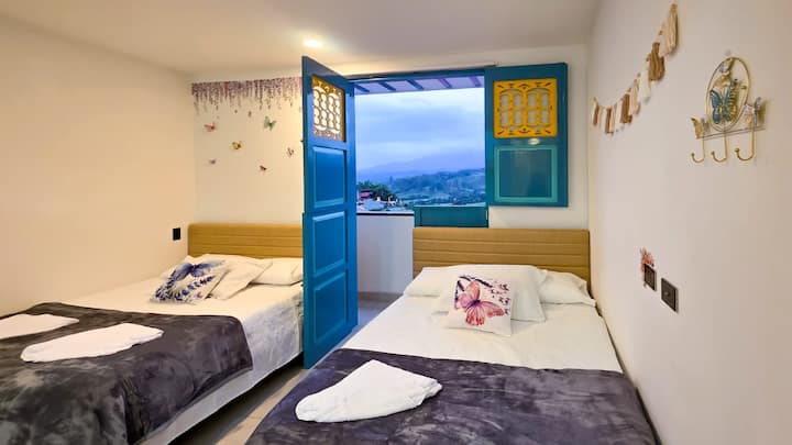 Apt5stars Mariposasdelquindio+wifi+kitchen+parking - Filandia