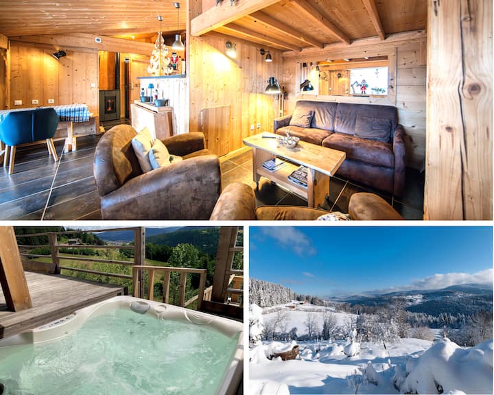 Le Refuge, Chalet éCo, Jacuzzi & Vue Panoramique - Gérardmer