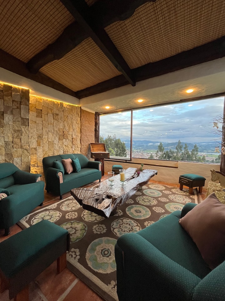 Casa Familiar Con Chimenea Y Hermosa Vista - Paipa