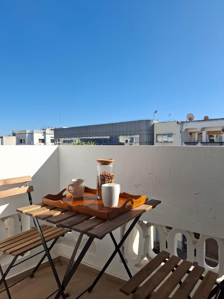 Lumineux Deux Chambres à Agdal - Rabat