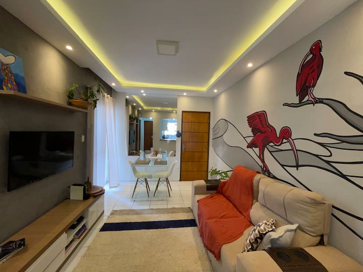 Apto Completo C/ Piscina • 2 Quartos + Home Office - São Luís