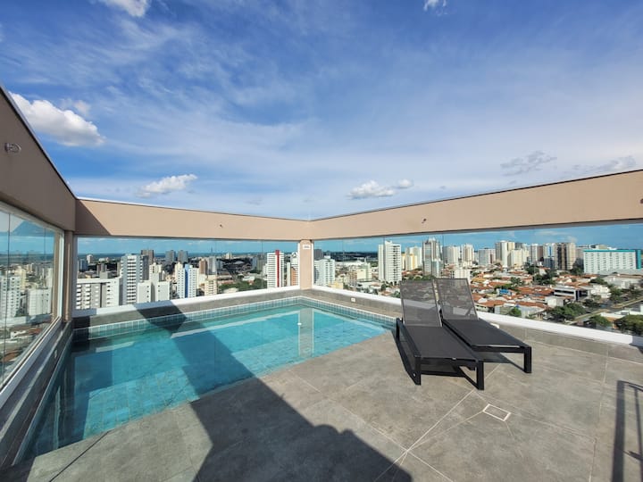Azotea Con Piscina Cerca De La Usp | Facop | Cpo - Bauru