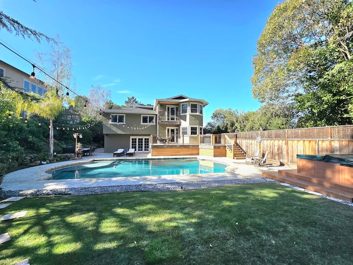 Lake Chabot Villa | Private • Pool+spa • Game Room - 샌리앤드로