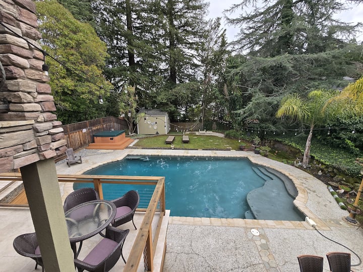 Lake Chabot Villa | Private • Pool+spa • Game Room - 샌리앤드로
