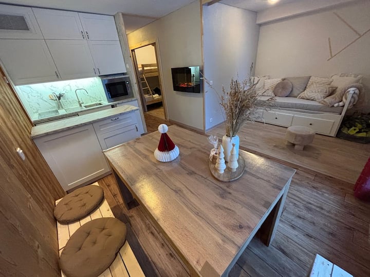 Appartement 35m² 6/8 Couchages Au Pied Des Pistes - Saint-François-Longchamp