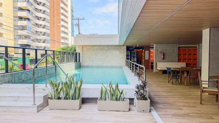 Super Luxury 2-bedroom Apartment 50m From The Sea In Ponta Verde! - Maceió