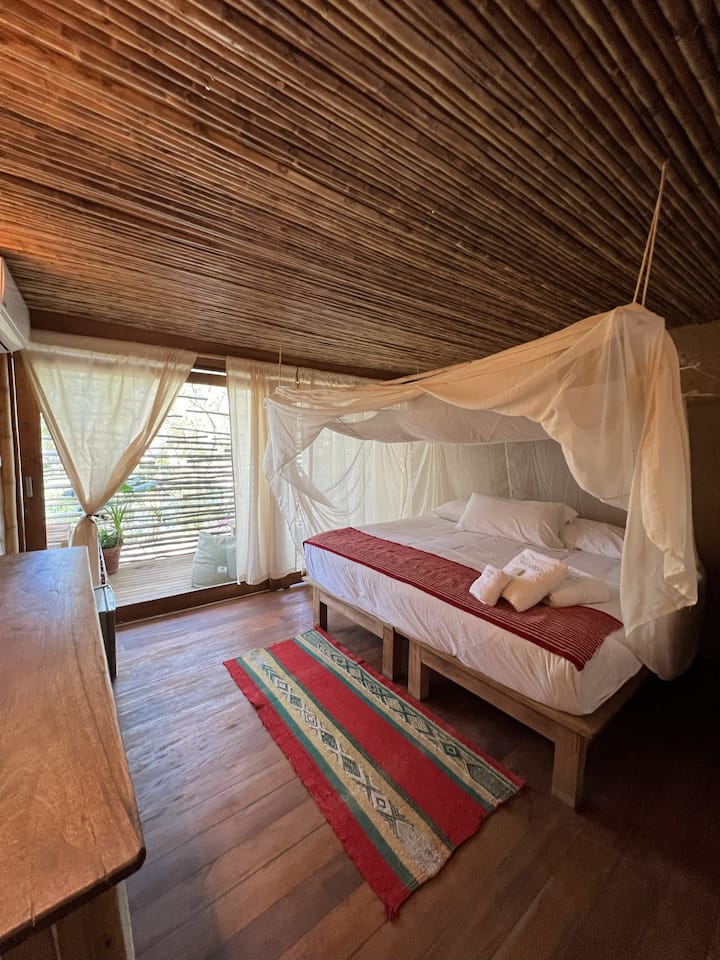 Chambre Cosy · Balcon, Poufs + Petit-déjeuner - Máncora