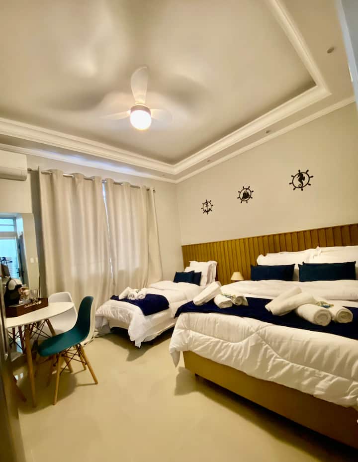 Refúgio à Beira Mar  / Arcond/enxoval/wifi - Santos