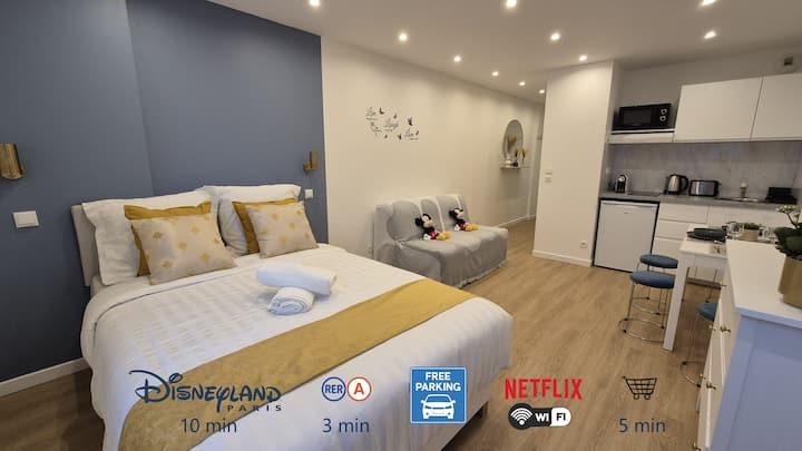 Studio Ds - 4 Pers - 5mn De Disneyland - Gare - Montévrain