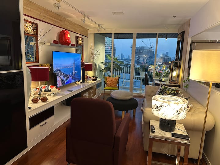 New Cosy Chino-luxury Modern 75 Sqm 1 Bedroom Apt - Bangkok